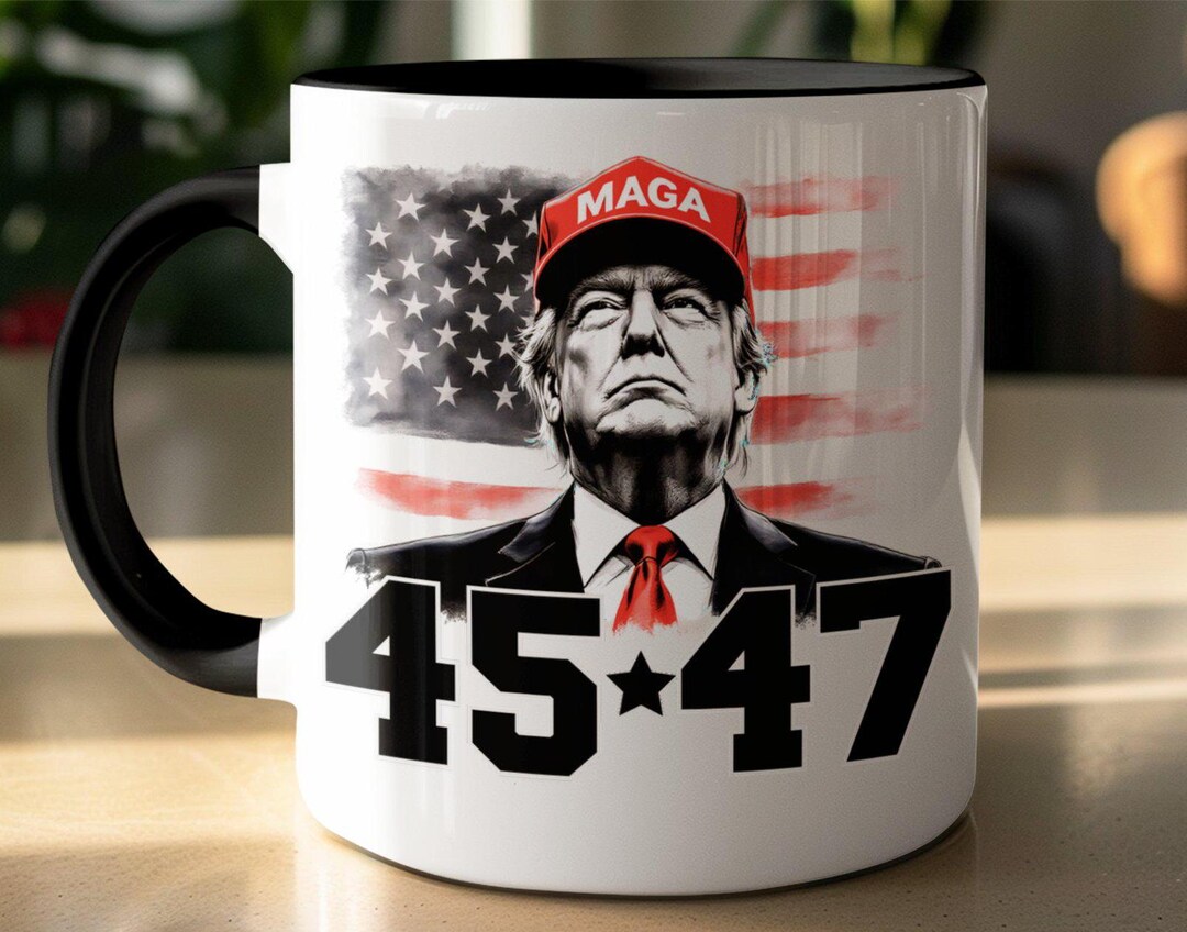 Trump 45 47 Mug Patriotic MAGA Coffee Mug Make America Great Again Gift ...
