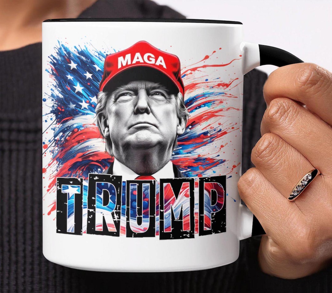 Trump Inauguration Day Mug, President Trump MAGA Mug, American Flag ...
