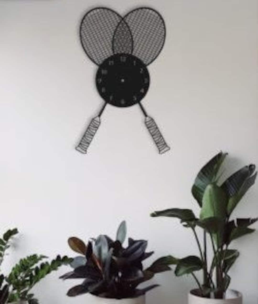 Badminton Wall Clock, Laser Cut File, Laser Cut Wall Clock, Wall Clock ...