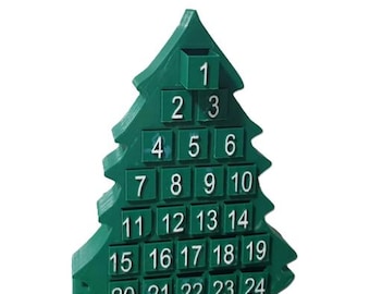 Advent Calendar Tree, 3D Print File, STL File, Christmas, Advent ...