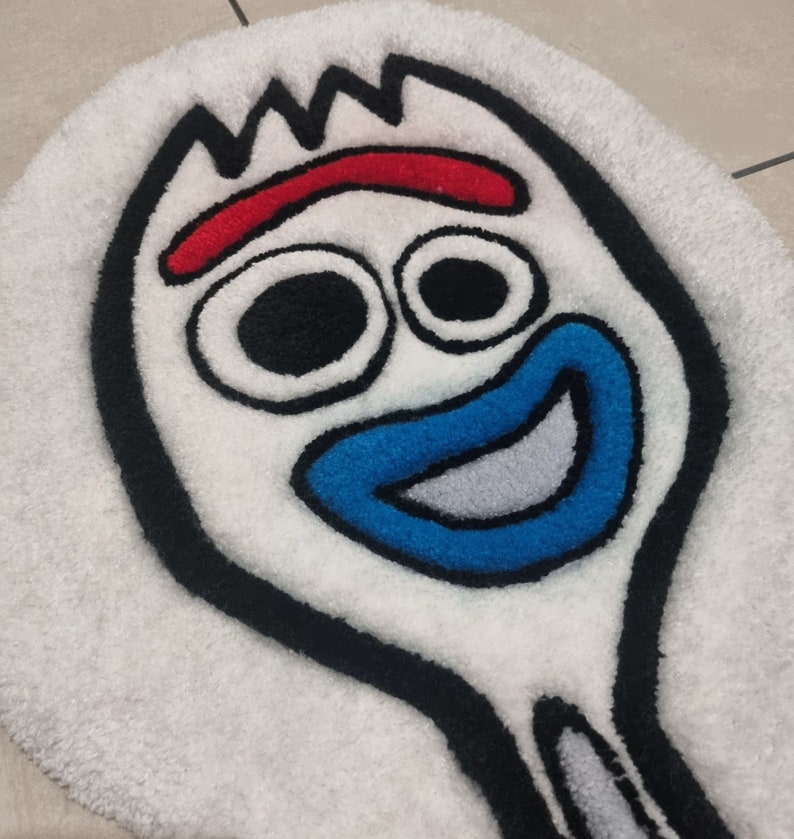 Forky Rug / Toy Story Rug / Character Rug / Disney Rug / Handmade Rug ...