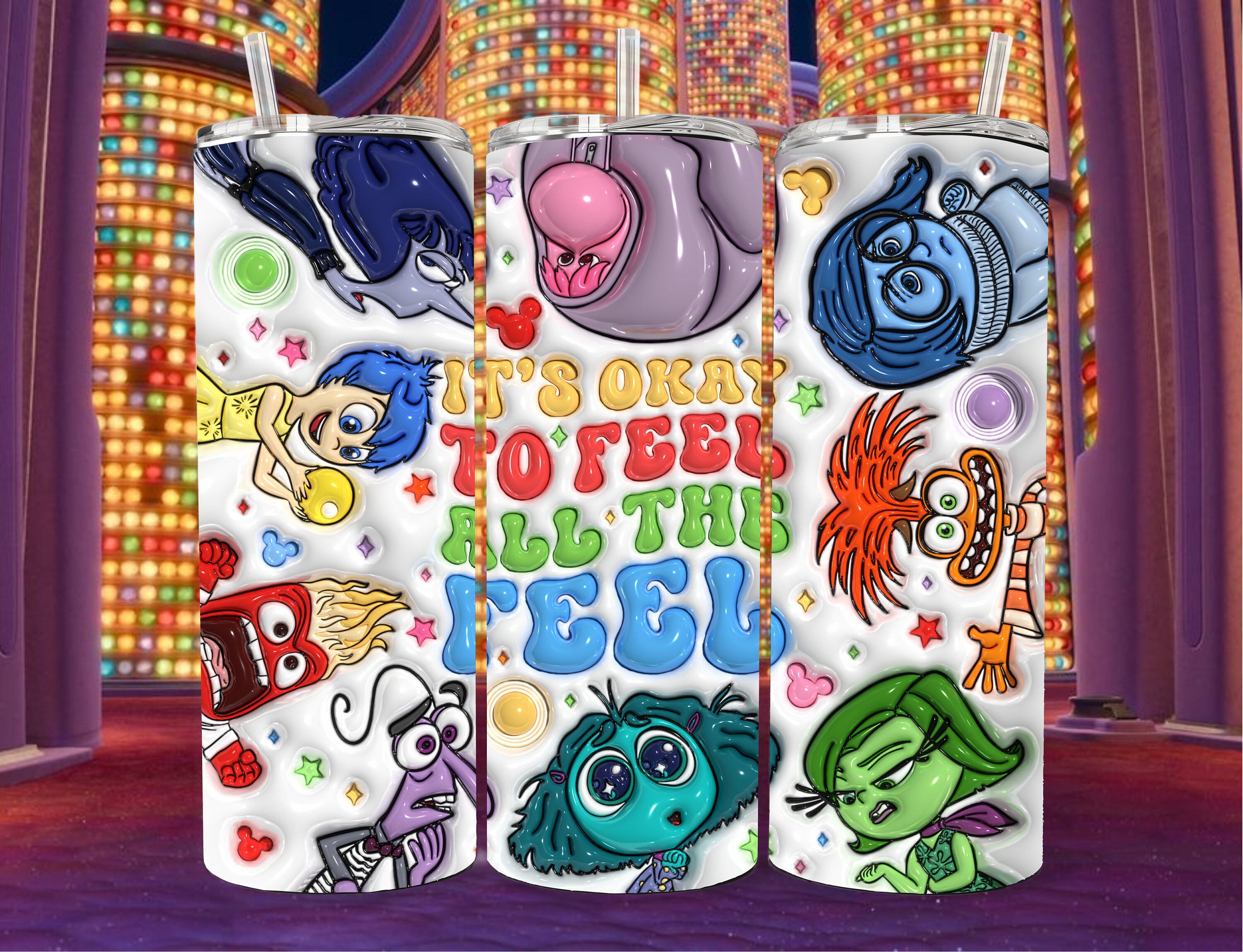 Tumbler Inside Out 2, Tumbler Personalized With the Sublimation ...