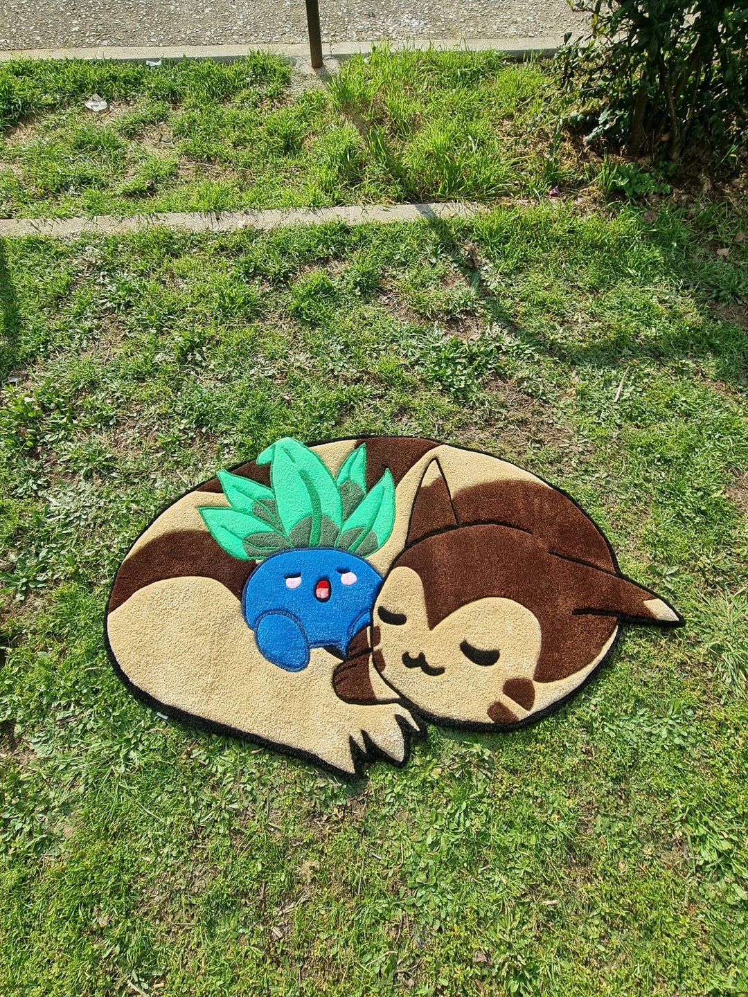 Furret and Oddish Pokemon Rug / Nintendo Rug / Pokemon Rug / Handmade ...