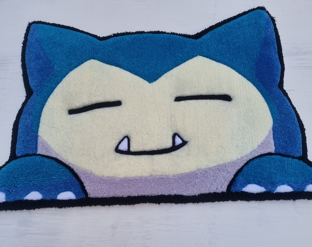 Snorlax Rug / Custom Pokemon Rug / Character Decorative Rug / Pokemon ...