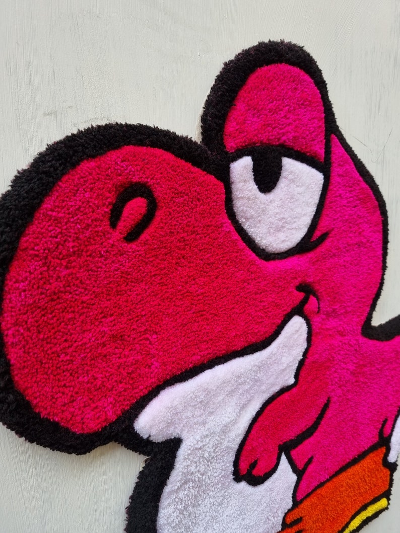Baby Yoshi Rug / Hand Tufted Rug / Yoshi Character Rug / Home ...