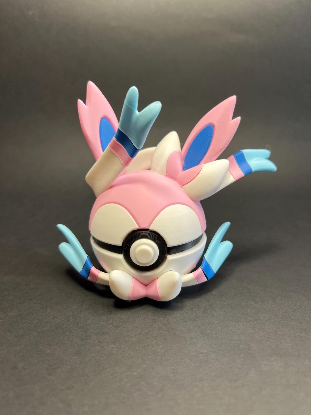 Collectible Fairy Ball With Bows - Pink and Blue Eevee Evolution Style ...