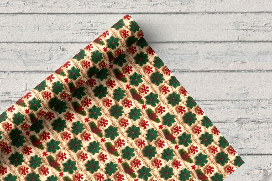 Christmas Blanket Seamless Pattern, Christmas Tumbler Wrap, Faux ...