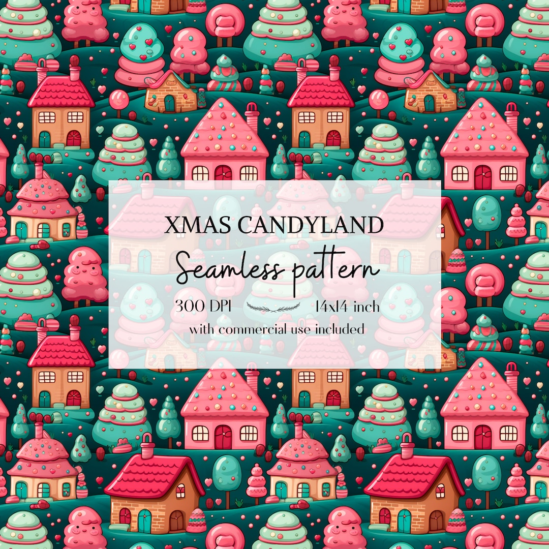 Christmas Gingerbread Seamless Pattern Pink Seamless Pattern - Etsy