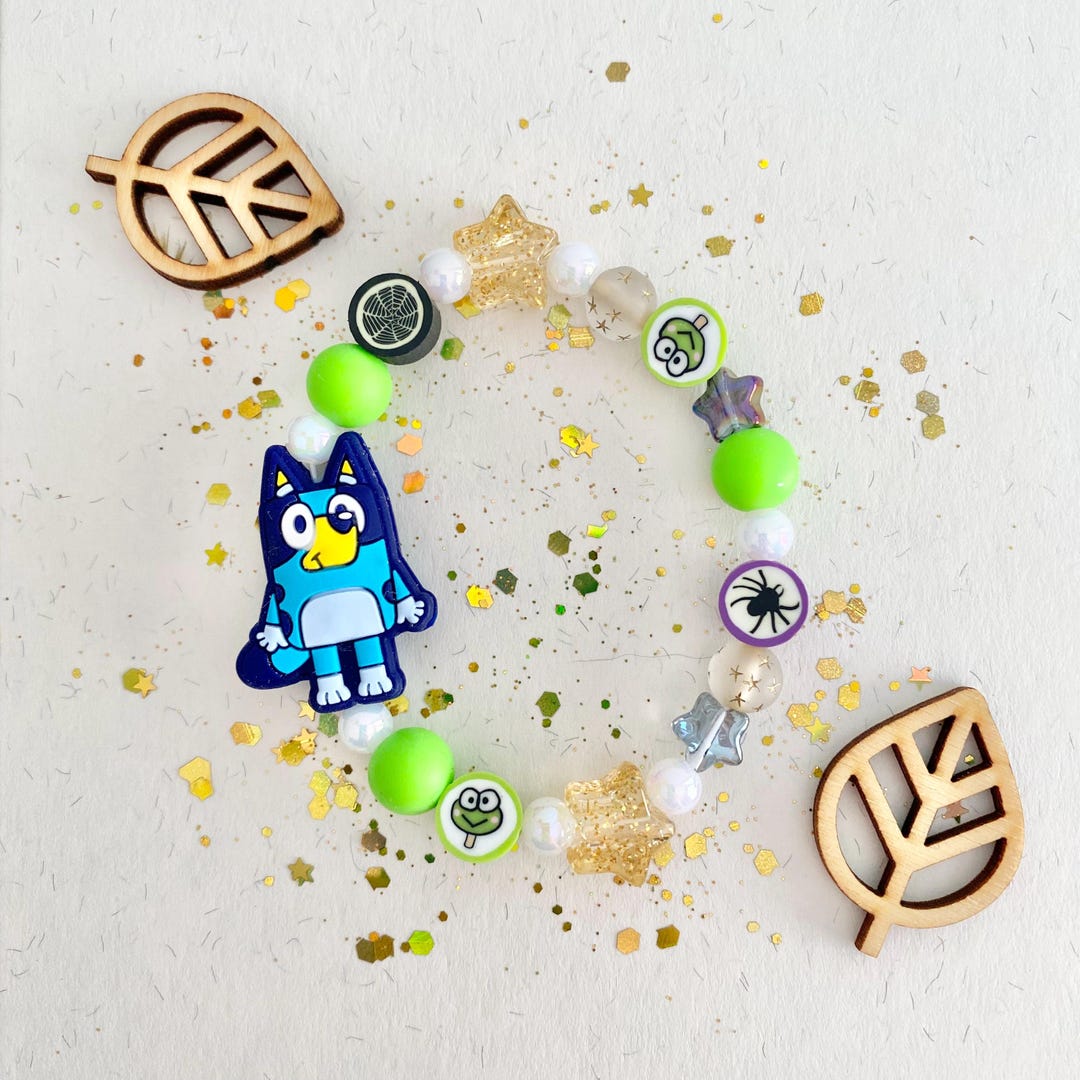 Spooky Bluey Kids Bluey Inspired Halloween Sensory Fidget Bracelet ...