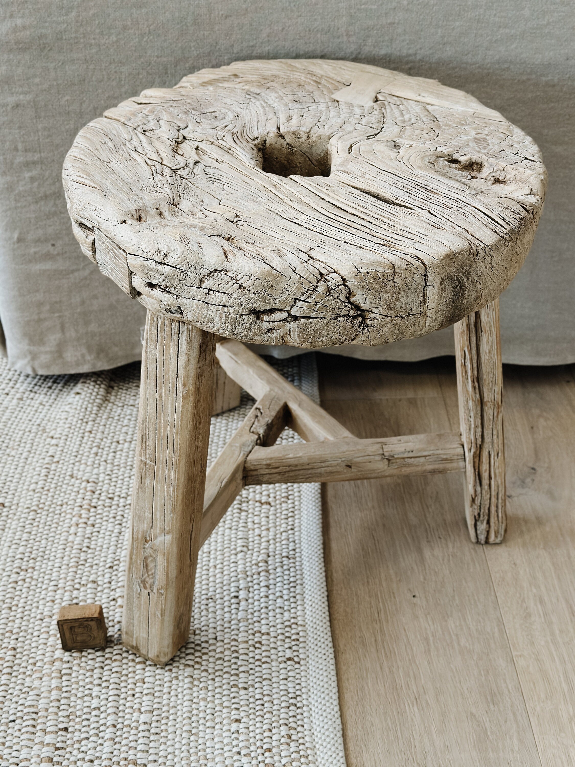 Antique Elm Wheel Cog Side/end Tables - Etsy