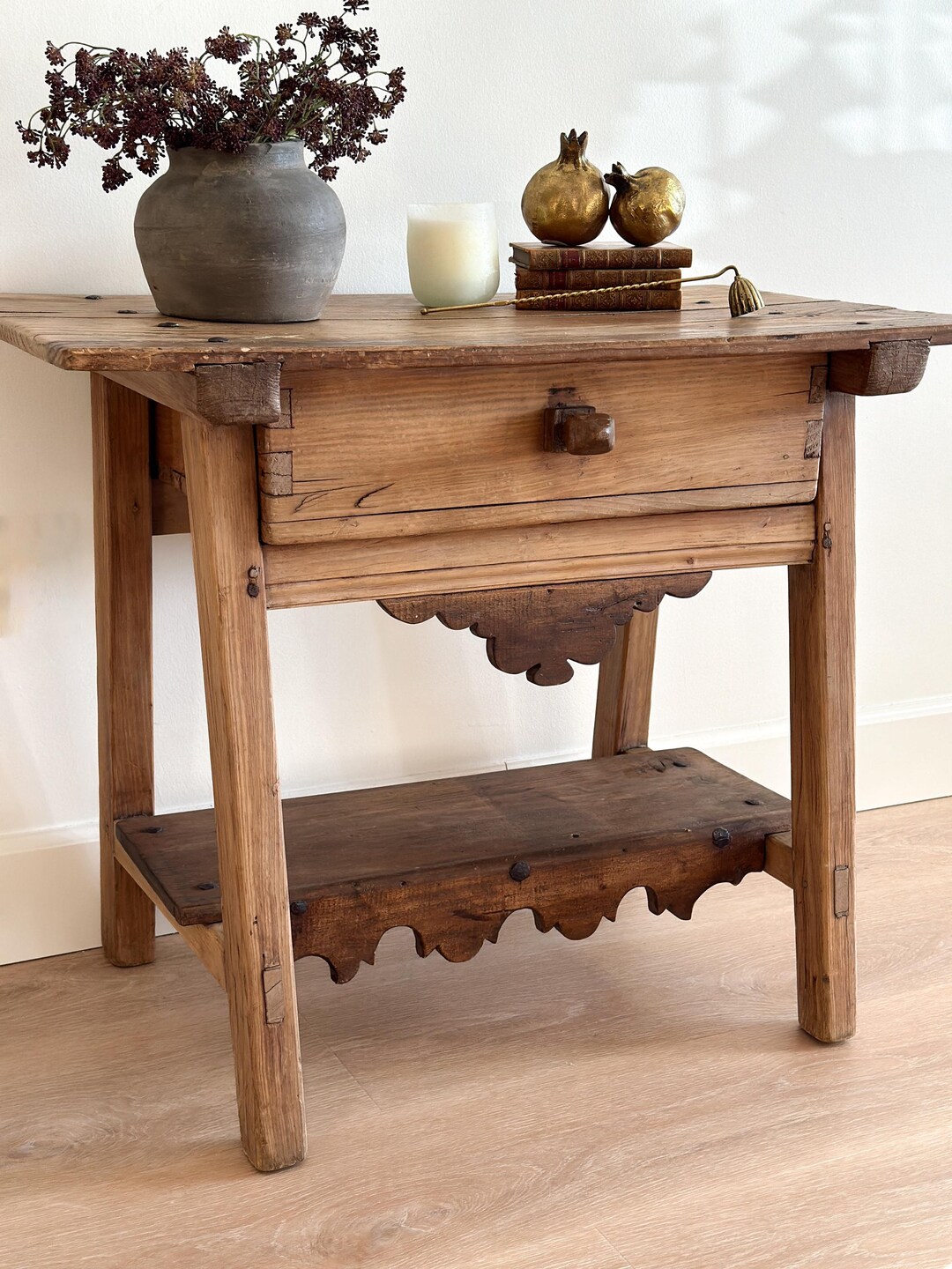 Antique Spanish End Table - Etsy