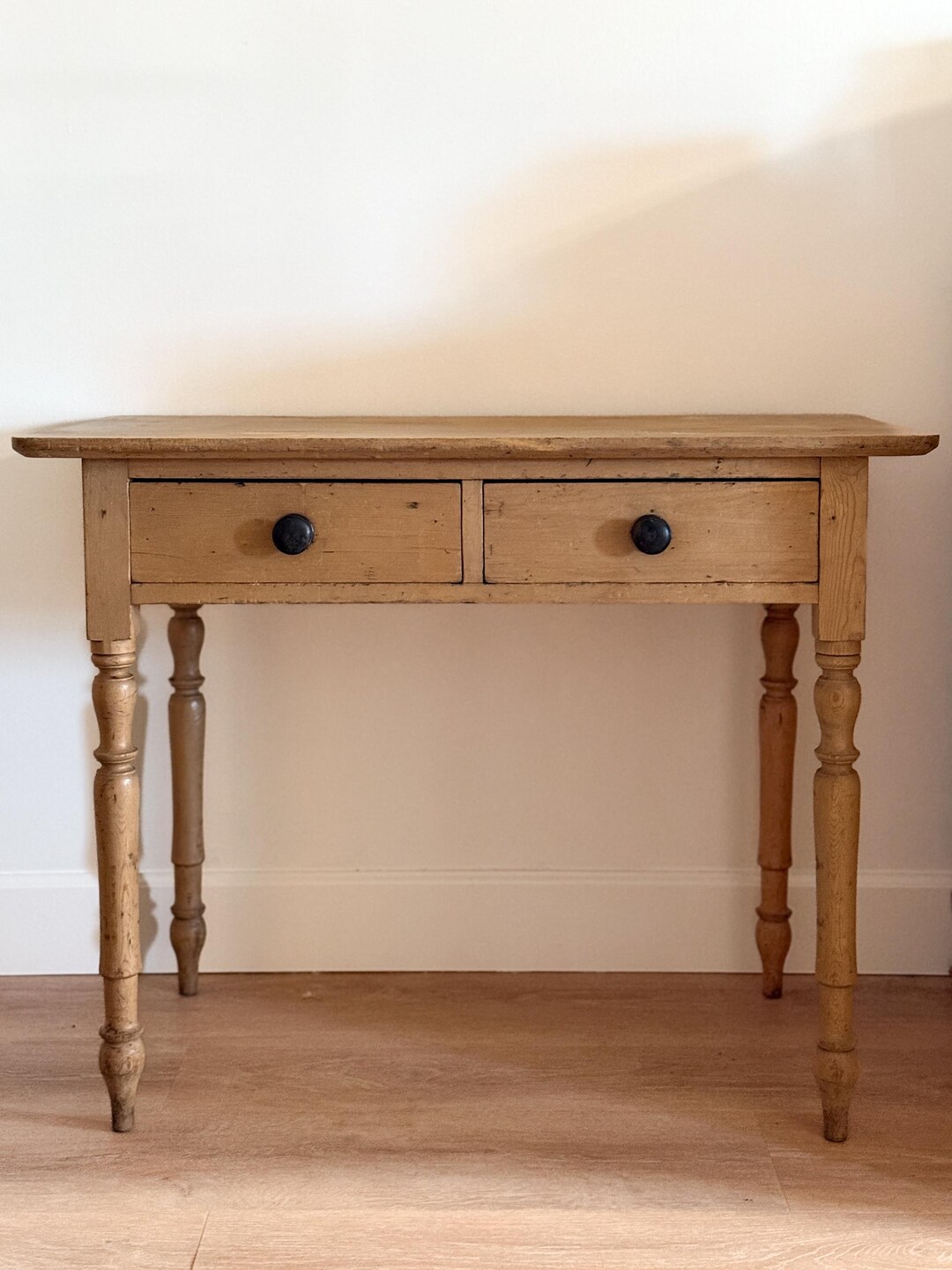 Antique English Pine Accent Table/desk - Etsy