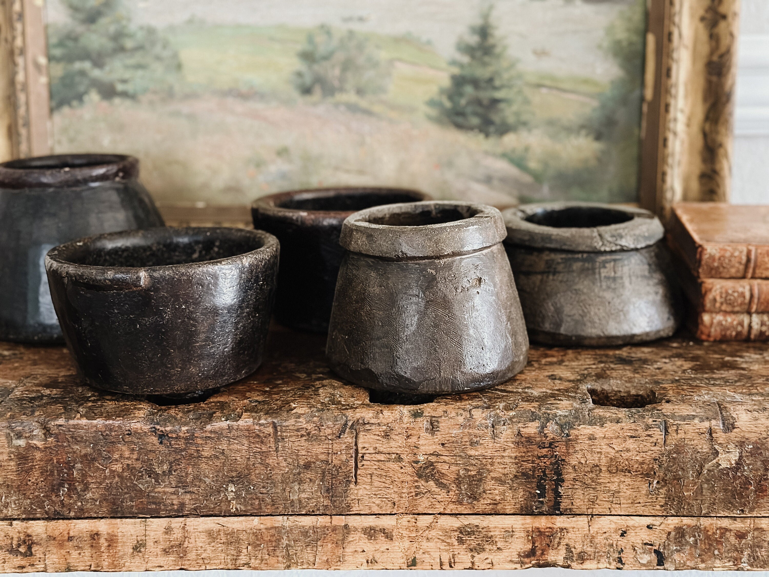 Vintage Stone Pickle Pots - Etsy