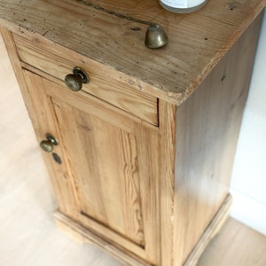 Antique English Pine Side Table/nightstand - Etsy