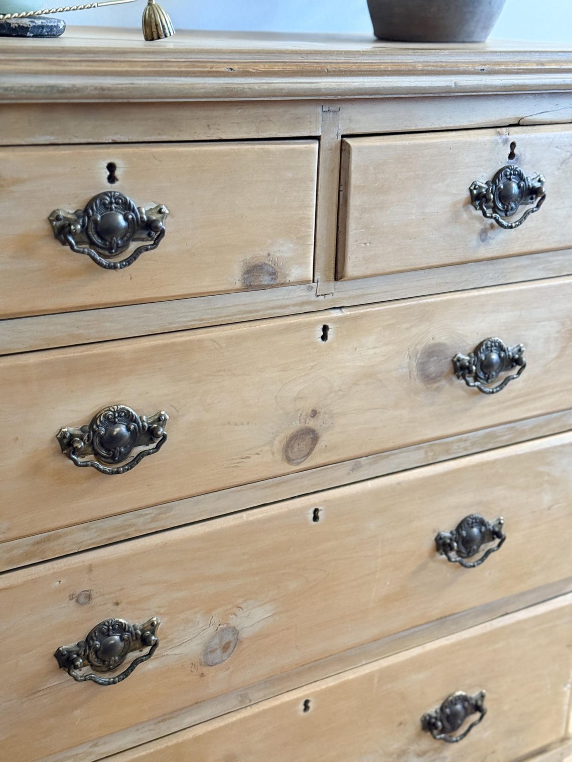 Antique English Pine Dresser, Two Over Three - Etsy