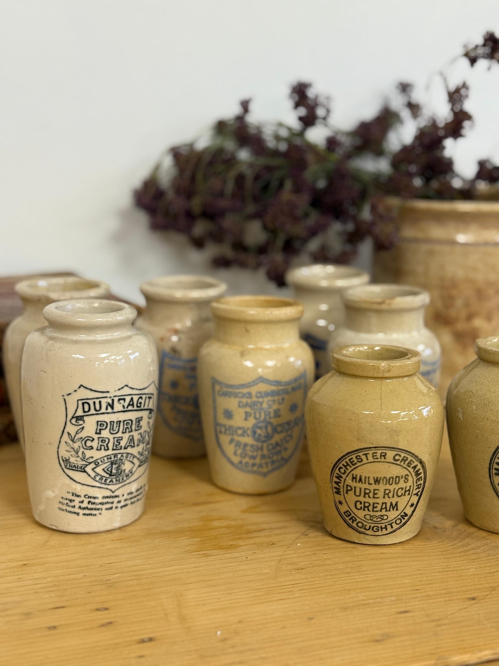 Antique English Cream Jars, Medium - Etsy