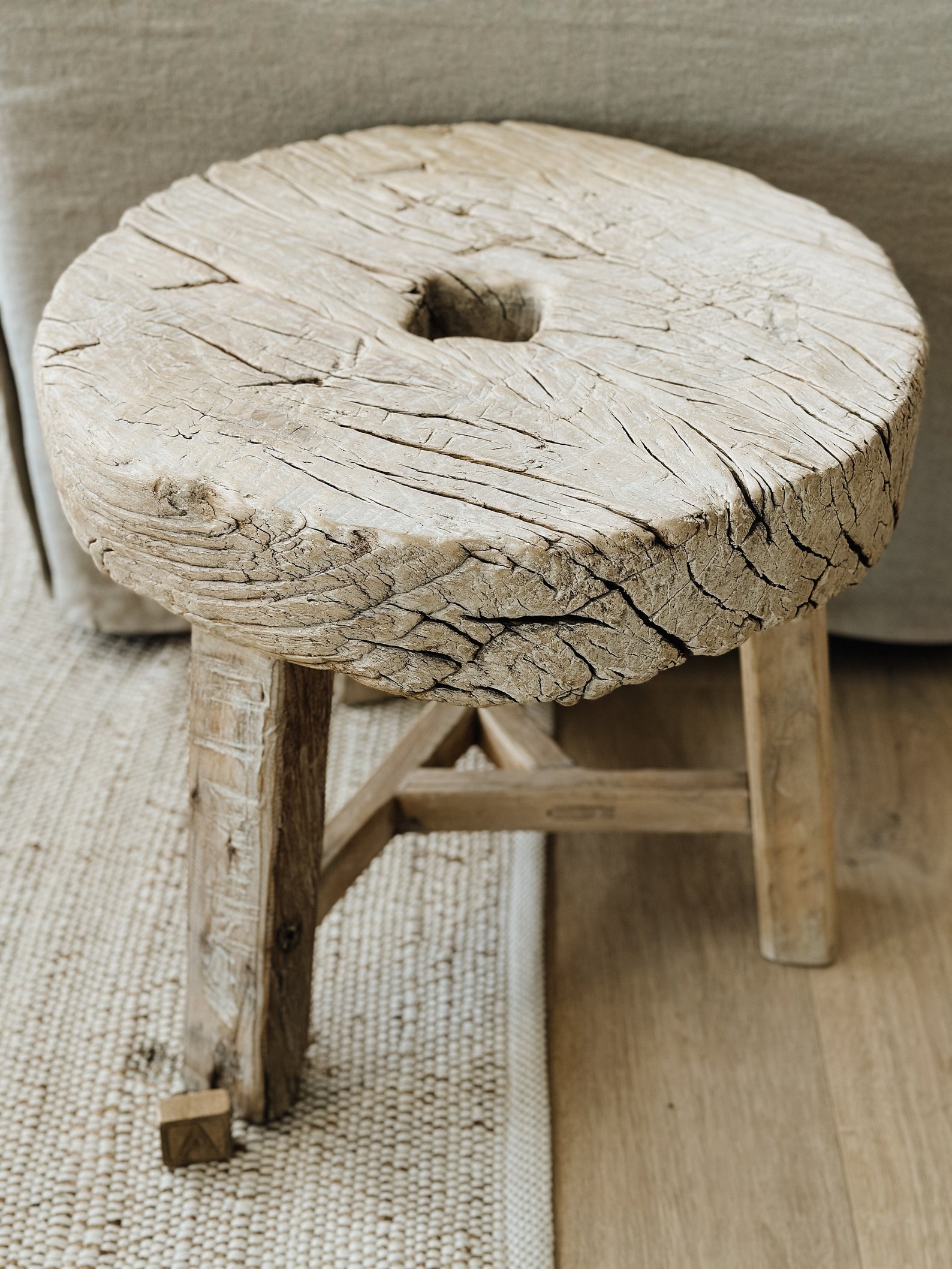 Antique Elm Wheel Cog Side/end Tables - Etsy