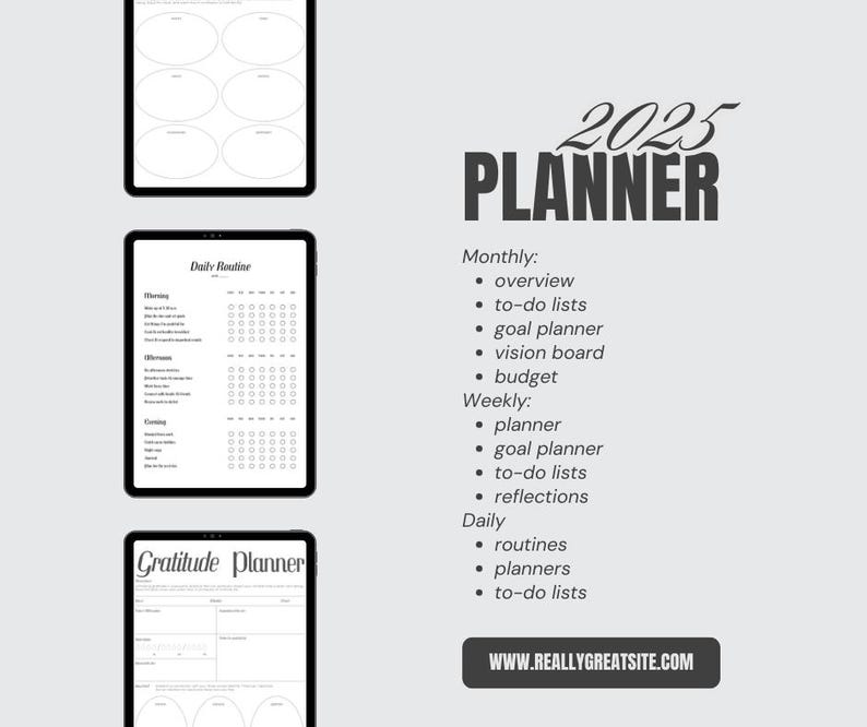 2025 Planner Bundle | Budget Planner, Daily, Weekly, Monthly & Yearly ...