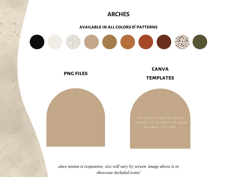 Notion Customization Bundle | Covers Icons Galleries Lines Arches ...