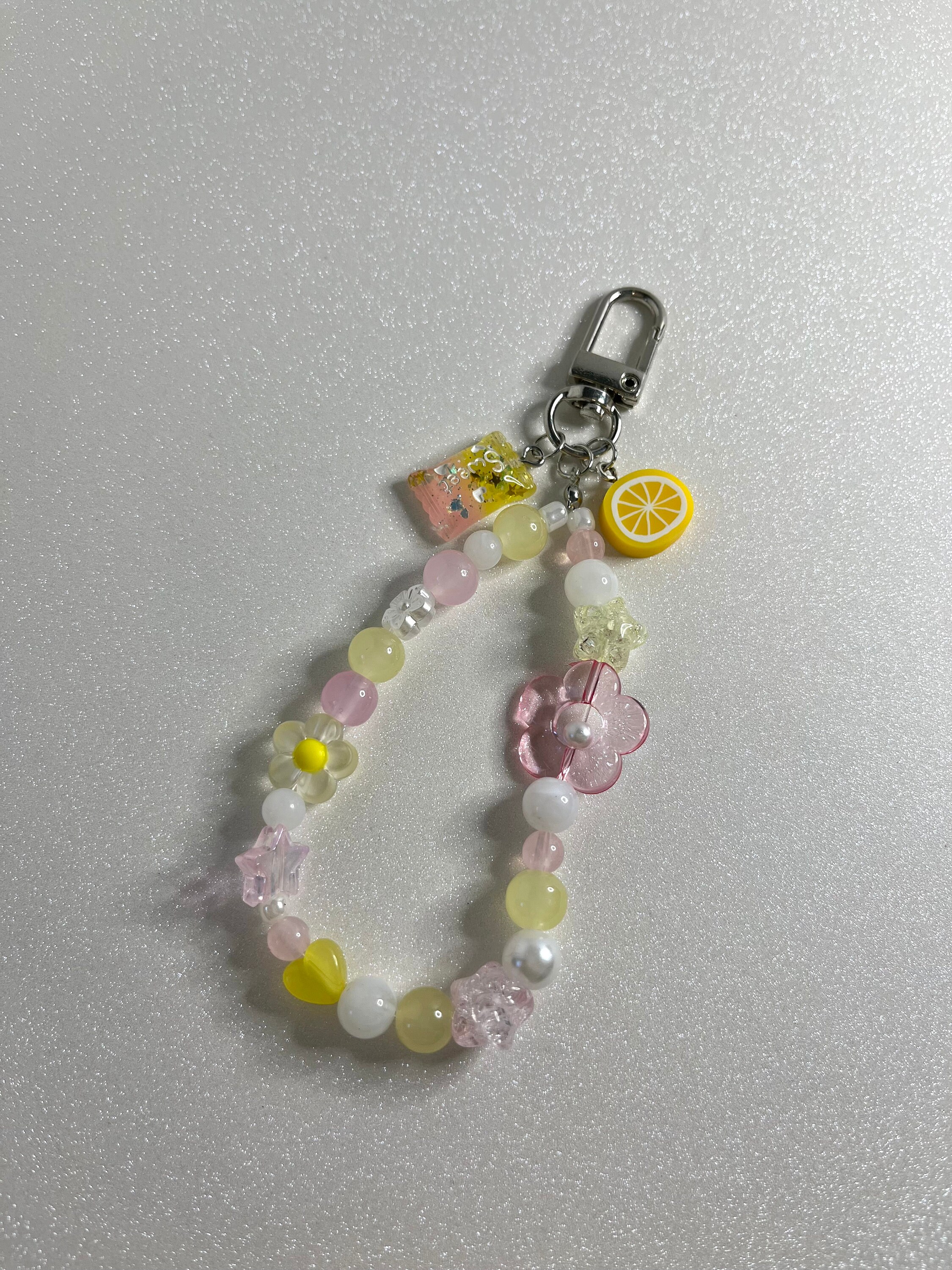 Pink Lemonade Keychain/phone Charm Bag Charm, Purse Charm, AirPod Case ...