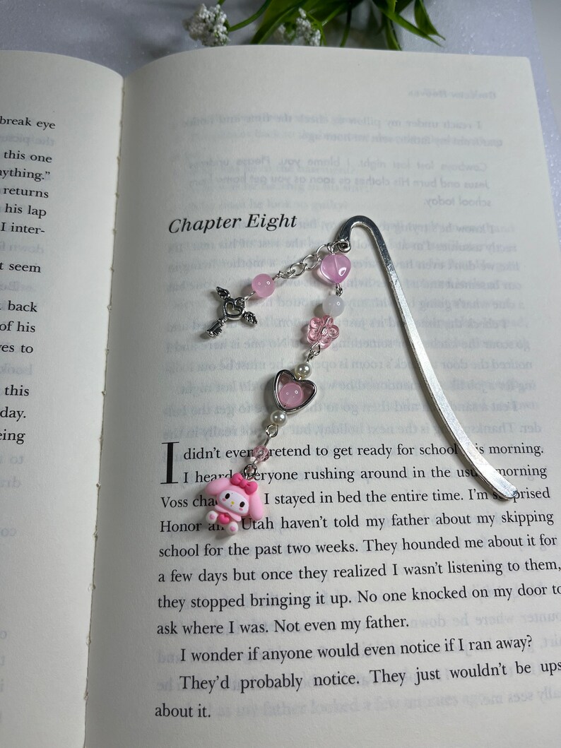 Sanrio Beaded Metal Charm Bookmark Hook Kawaii Bookmark My Melody ...