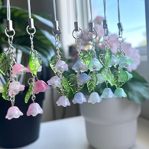 Lily of the Valley Phone Charm | Bag Charm, Keychain | Floral ...