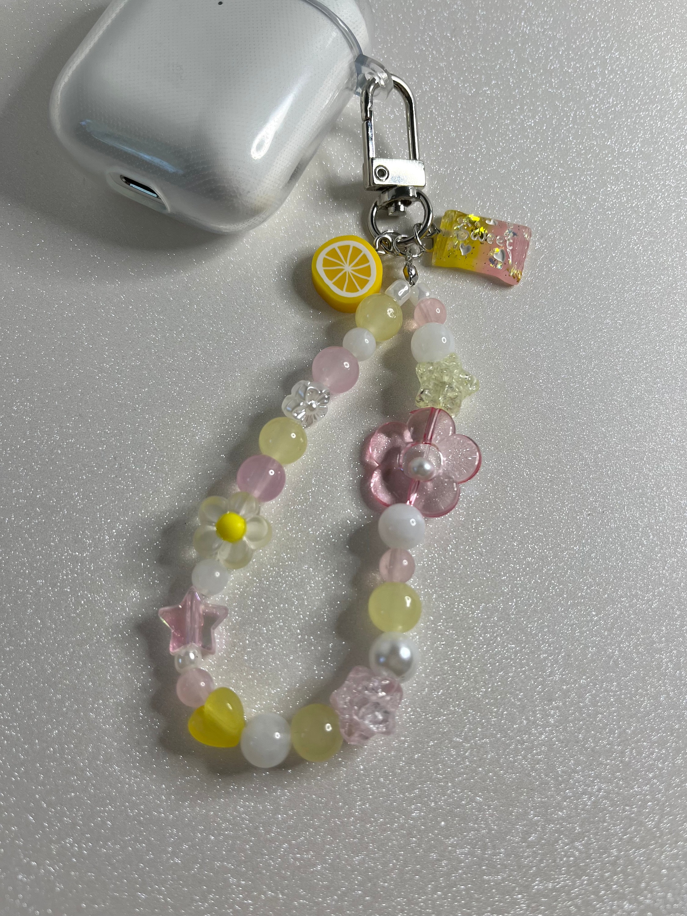 Pink Lemonade Keychain/phone Charm Bag Charm, Purse Charm, AirPod Case ...