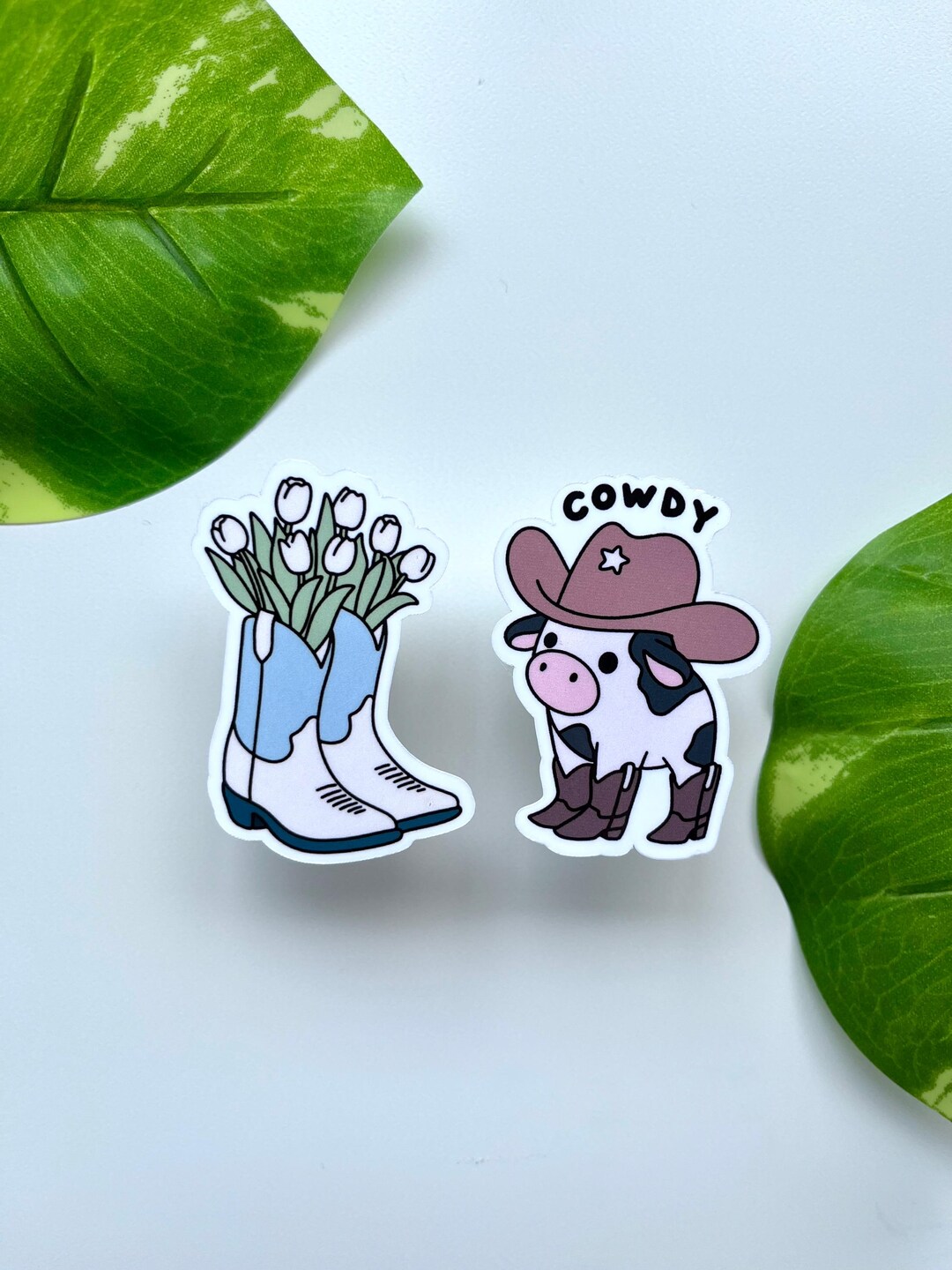 Cowboy Boots Tulip + Cowdy Sticker | Floral, Flower, Girly, Cowgirl ...