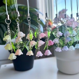 Lily of the Valley Phone Charm | Bag Charm, Keychain | Floral ...