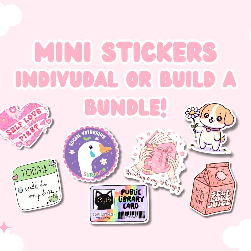 Small Mini Stickers - Etsy