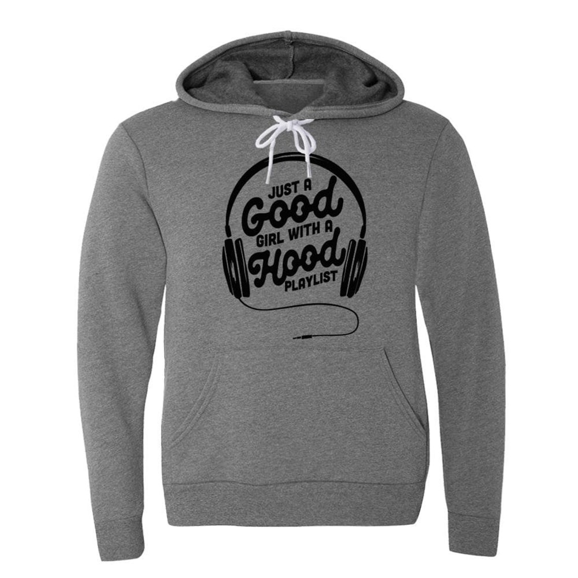Hood Playlist Hoodie One Messy Bun - Etsy