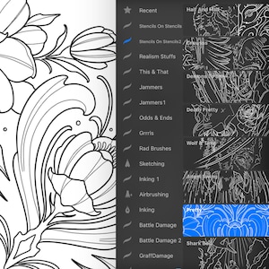 Inkmaster Ryan Eternal 21 Pack Procreate Brushset, Procreate Brushes ...