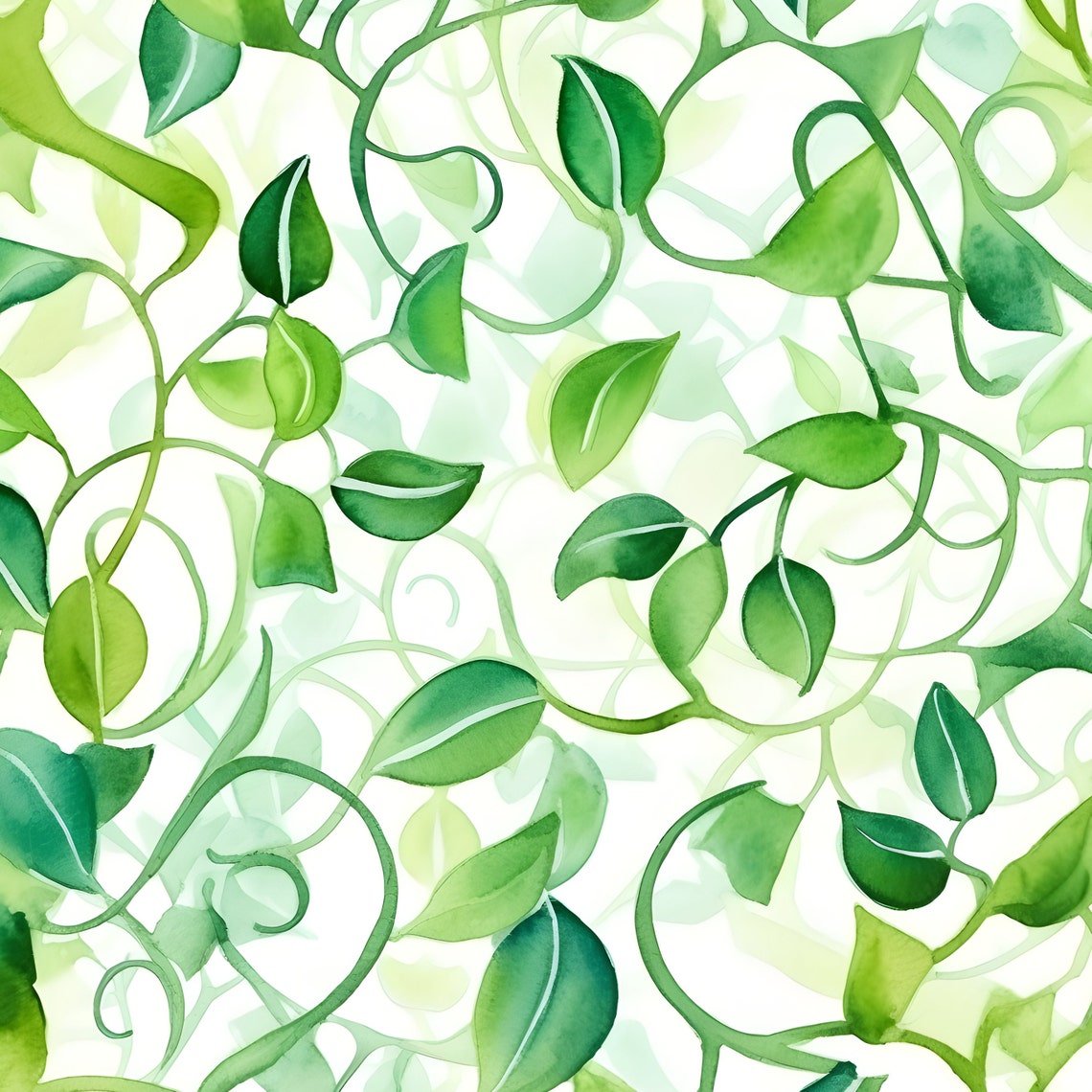 10 Thin Vines Seamless Patterns Digital Bundle, Vines Digital Paper ...