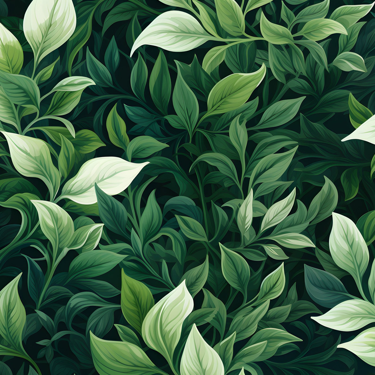 10 Thick Vines Seamless Patterns Digital Bundle, Realistic Vines ...