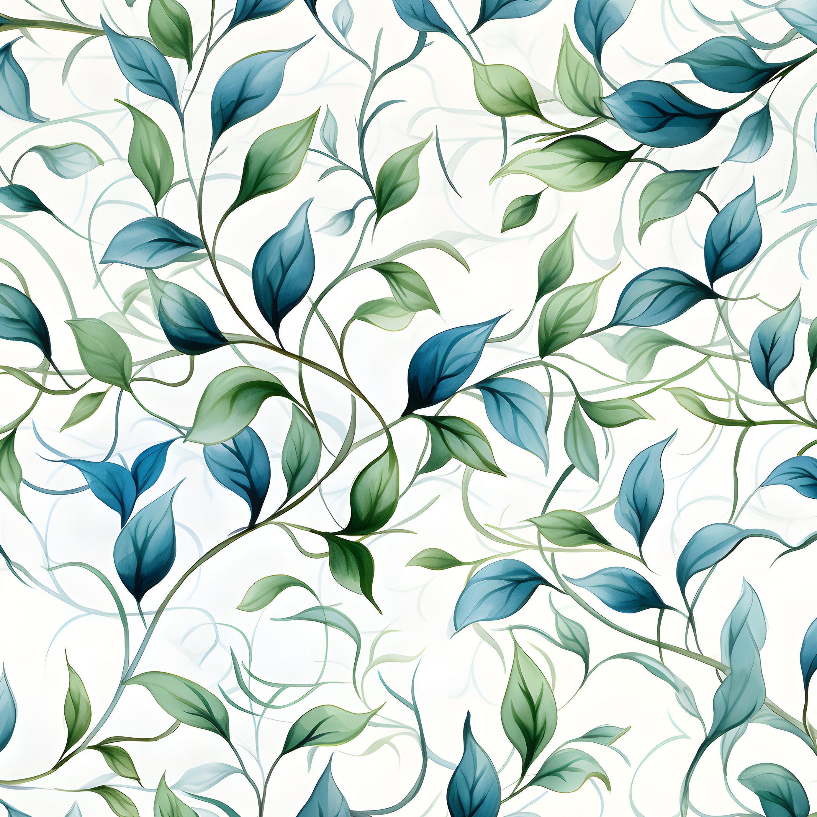 10 Thin Vines Seamless Patterns Digital Bundle, Vines Digital Paper ...