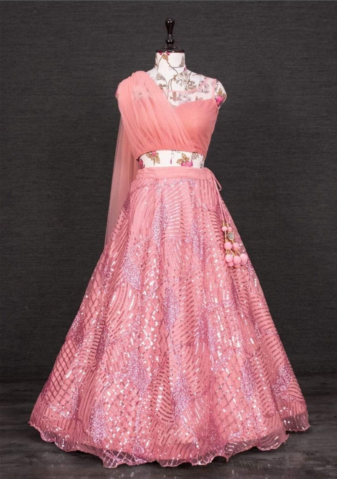 Beautiful Modern Lengha With Top - Etsy