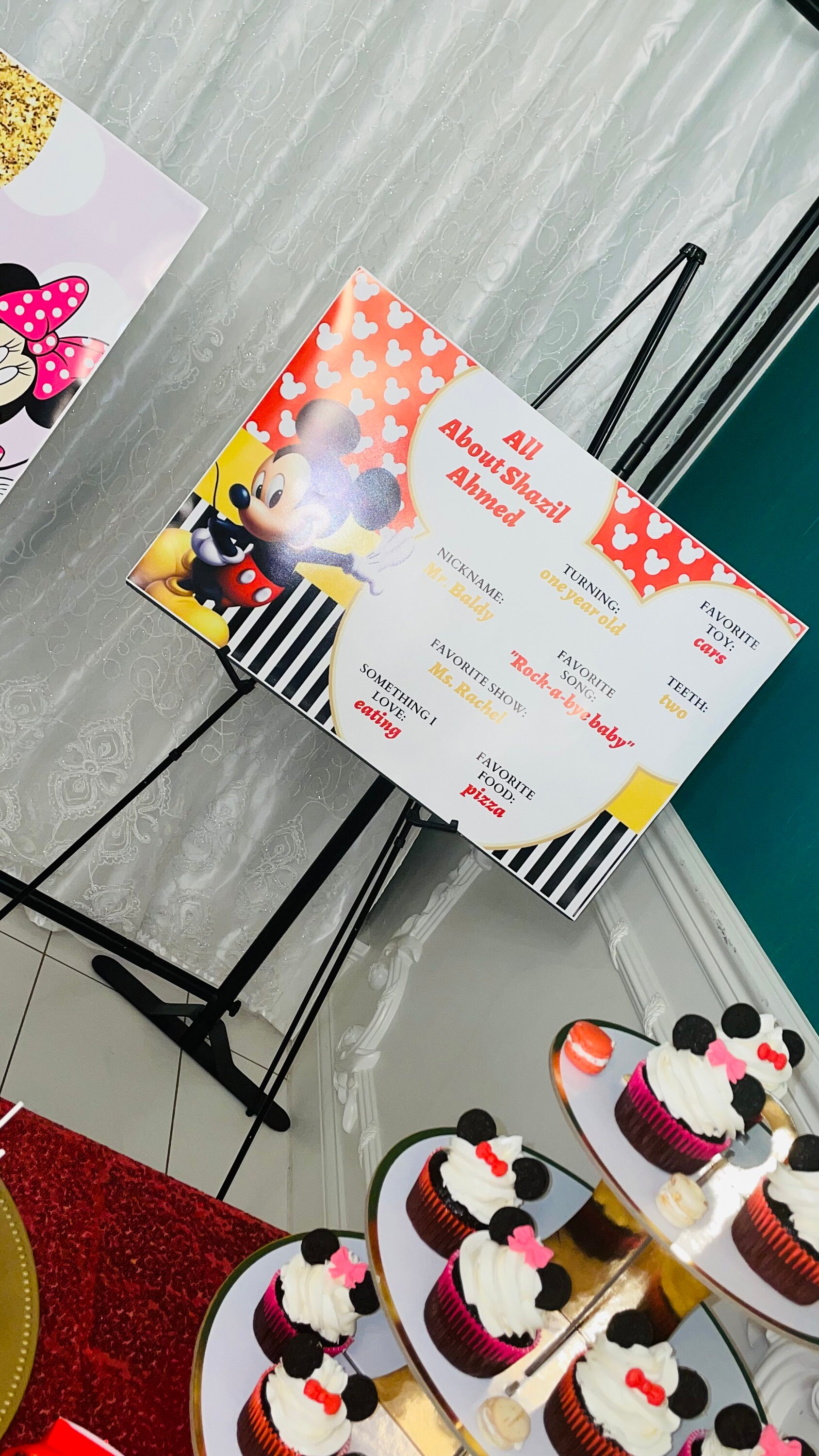 Mickey Mouse Themed Birthday Sign | Personalized All About Me Sign ...