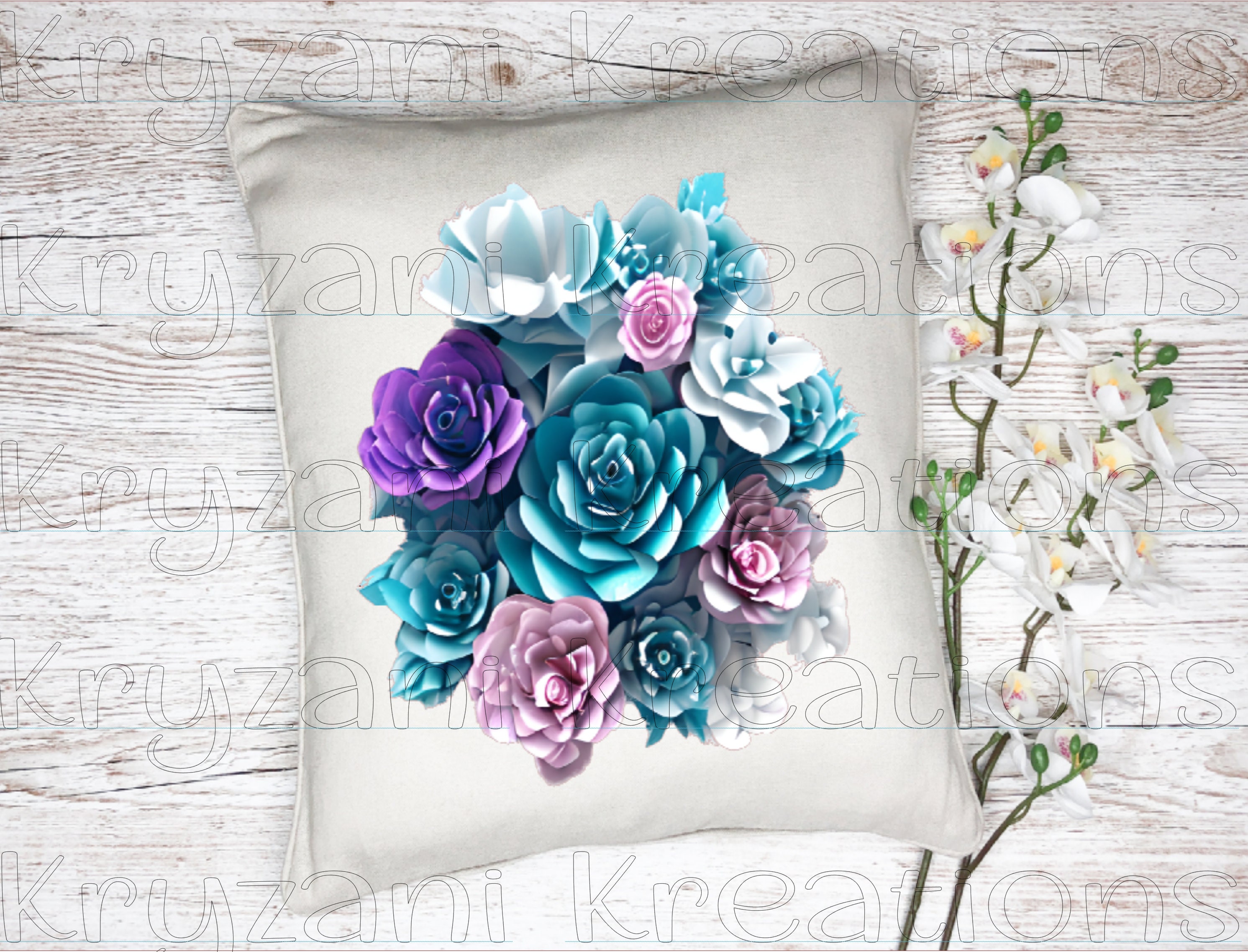 3d Floral Sublimation Designs Bundle, Floral PNG, Sublimation PNG ...