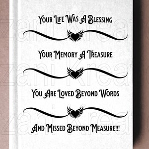 Loved Beyond Words - Memorial Inspirational Quotes Sayings PNG Clipart ...