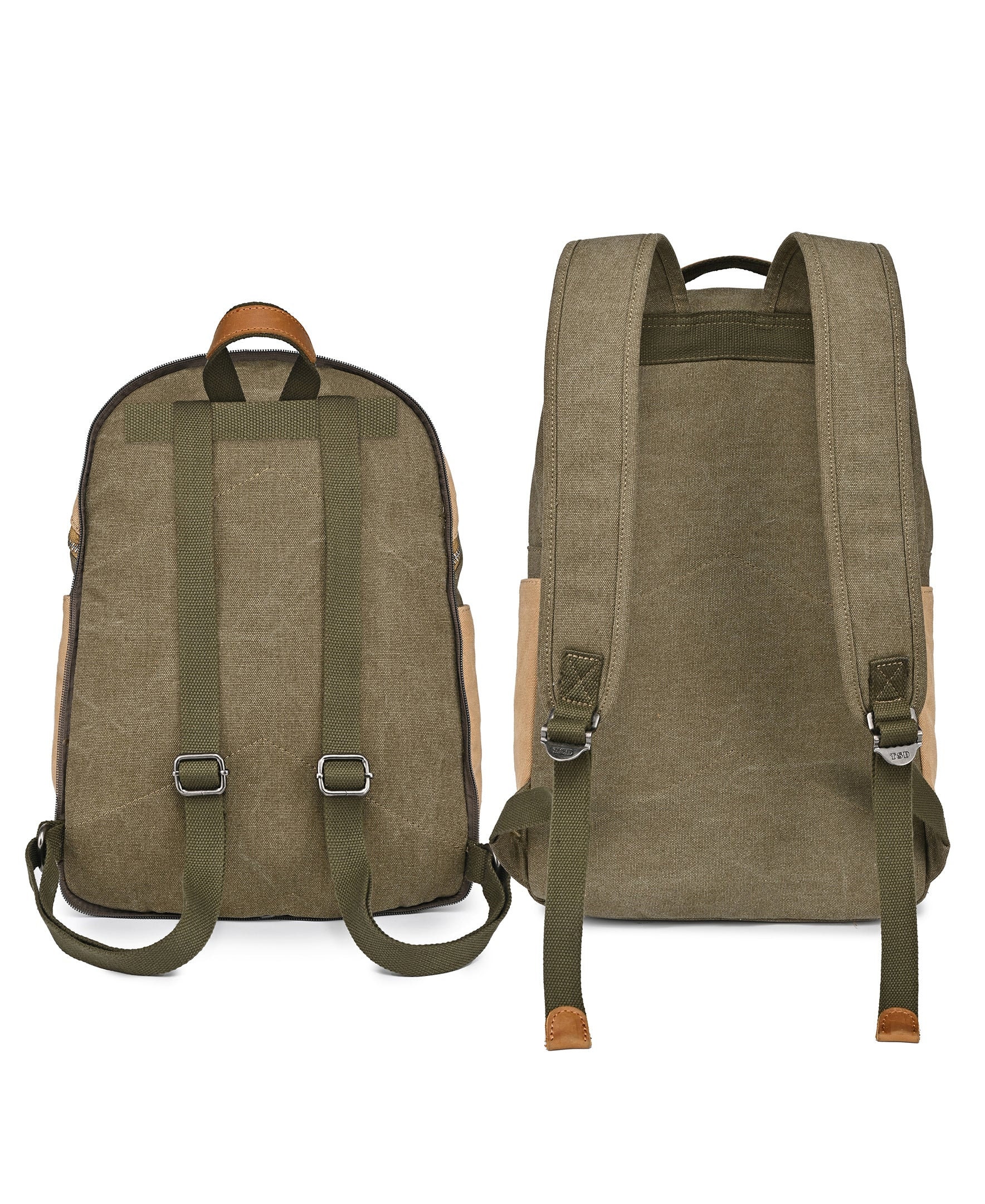 Trail Tree Double Backpack Canvas Backpack Military Style Backpack ...