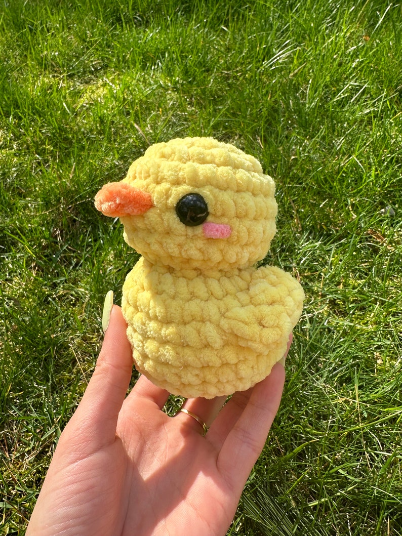 Crochet Amigurumi Rubber Ducky, Cute Plushy, Stuffed Animal Duck ...