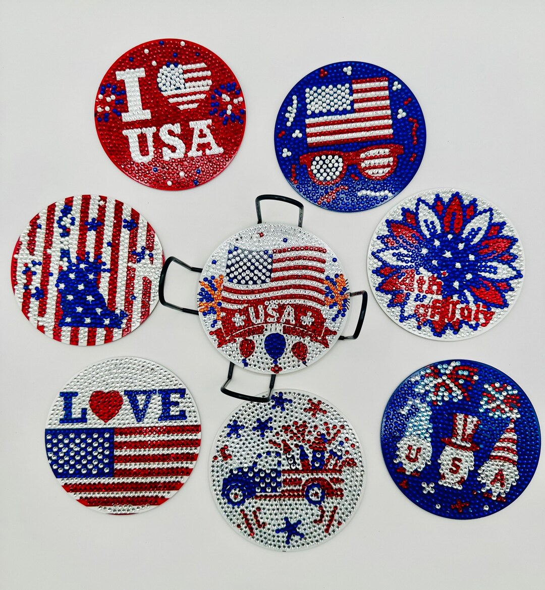 Patriotic Coasterscoasters Setgifts for Himcup Holder Coastergifts for ...