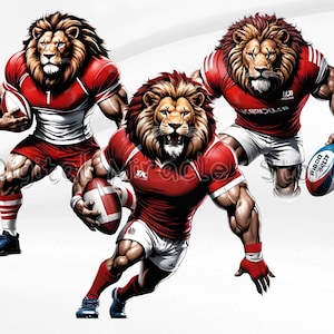 Red Lion PNG, Lion Rugby, Game Day Lion, Lions Football PNG, Rugby ...