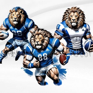 Blue Lion PNG, Lion Rugby, Game Day Lion, Lions Football PNG, Rugby ...