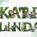 Letter D, Jungle Alphabet, Cute Safari Animals Clipart, Jungle Animal ...