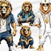 Gangsta Money Lion Png, Urban Lion, Lion Sublimation, Funny Lion, Lion ...