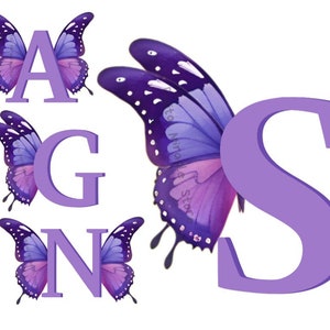 Butterfly Letters, Butterfly ABC, Butterfly Wing Letters, Butterfly ...