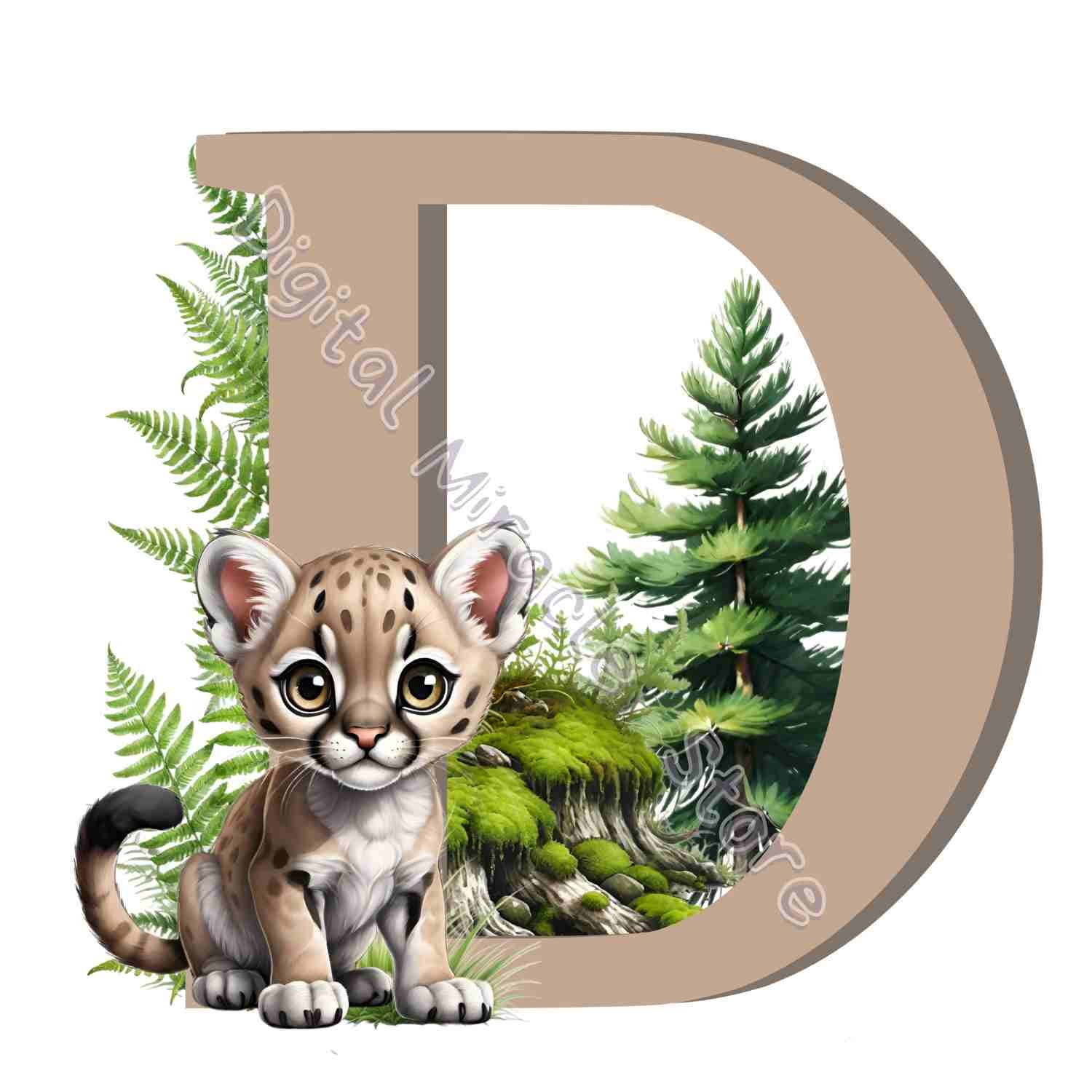 Woodland Alphabet, Forest Alphabet, Woodland Animals Clipart, Cute ...