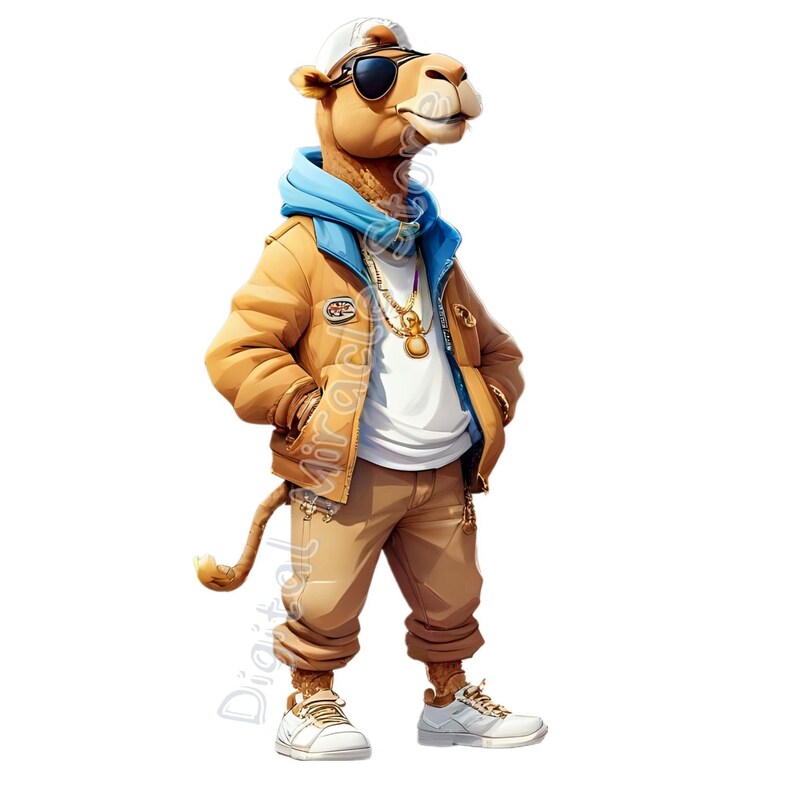 Cool Camel With Sunglasses, Funny Camel, Hip Hop Camel, Streetwear ...