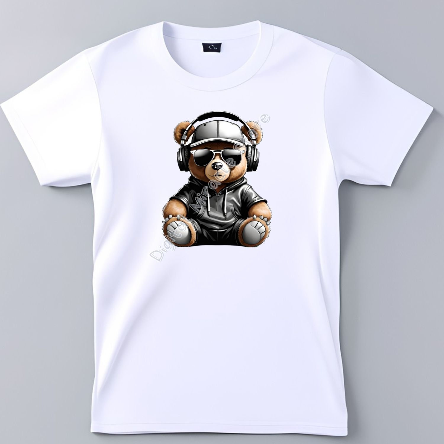 Music Teddy Bear, DJ Teddy Bear, Music Clipart, Teddy Bear in ...